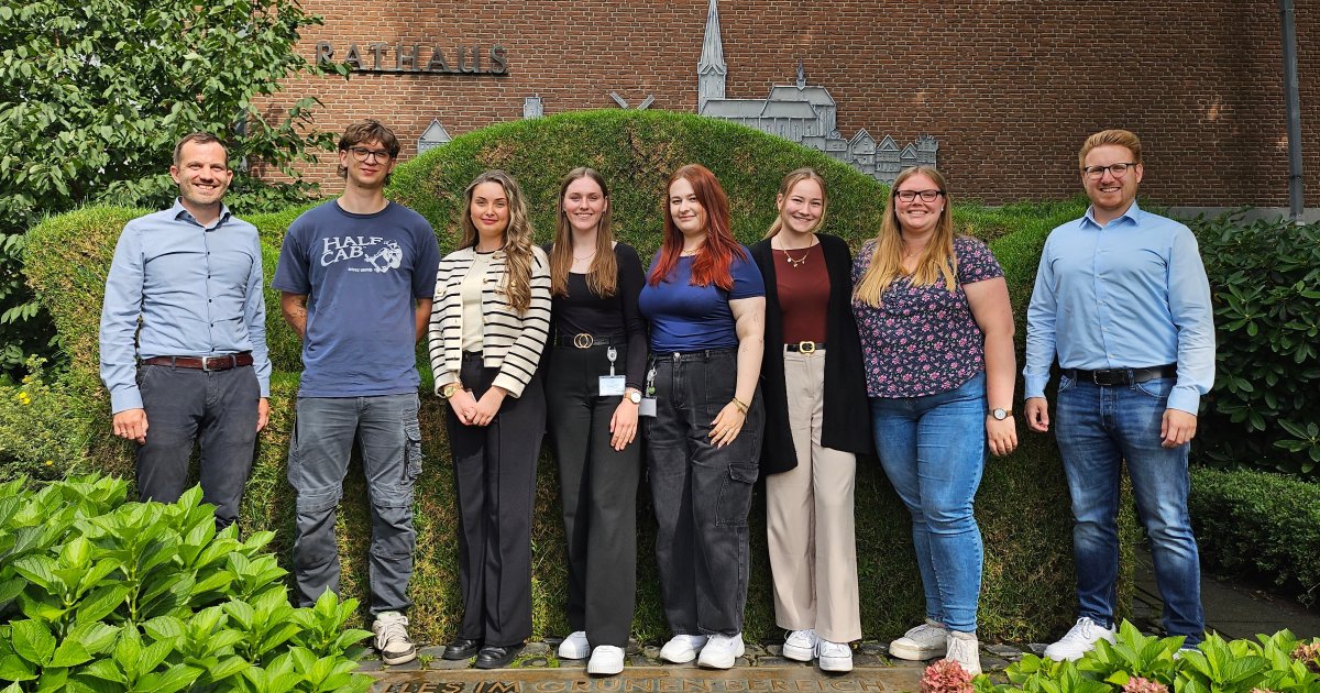 Stadt Straelen begrüßt vier neue Auszubildende | Straelen